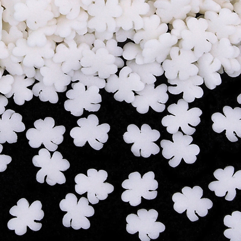 White Confetti Clover - Gluten Free Vegan Sprinkles Cake Decorations ...